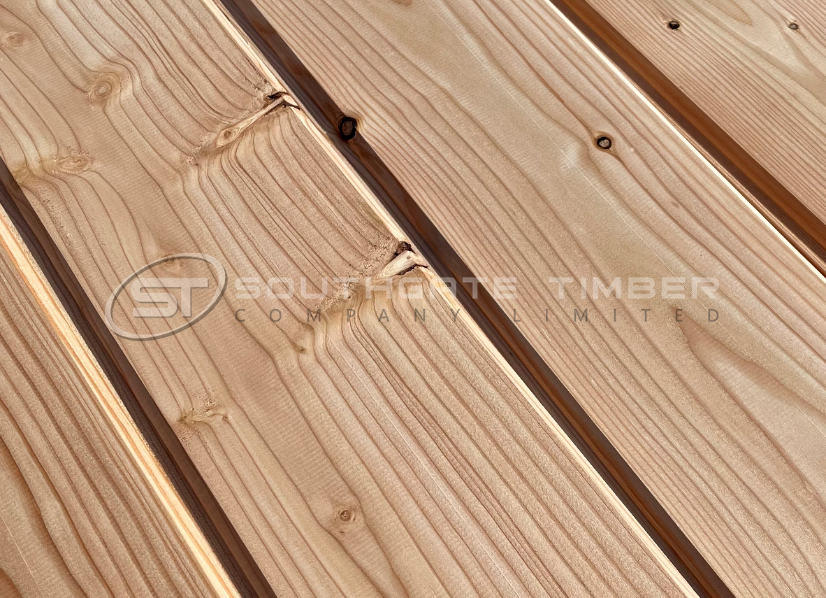 Larch 20 x 144mm T.G.V. Cladding ST1.L