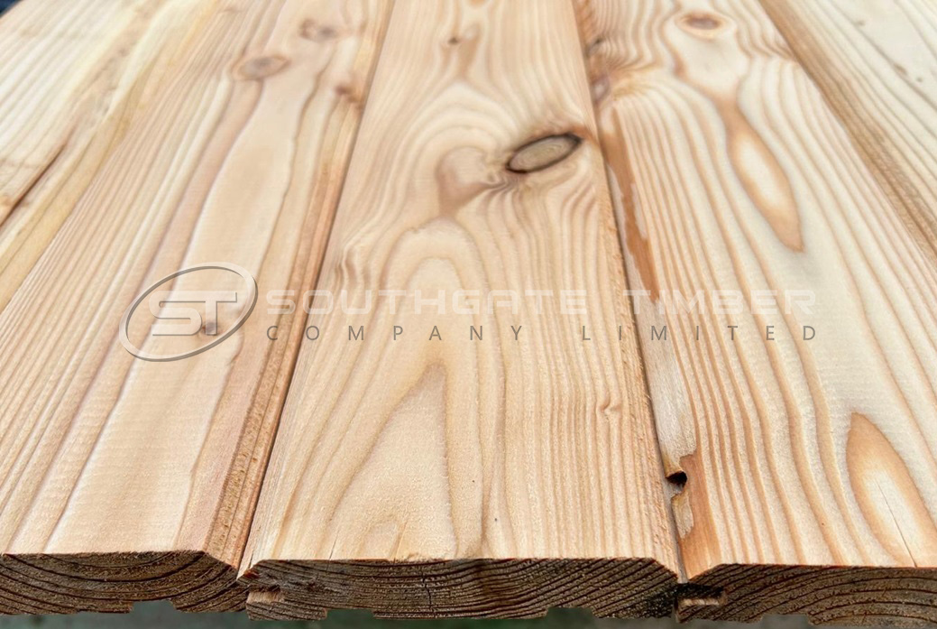 Larch 20 x 95mm T.G.V. Cladding ST0.L