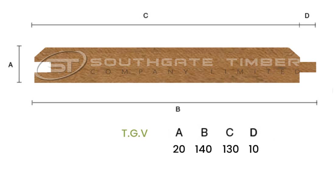 Thermowood Pine 20 x 140mm TGV ST1.TW